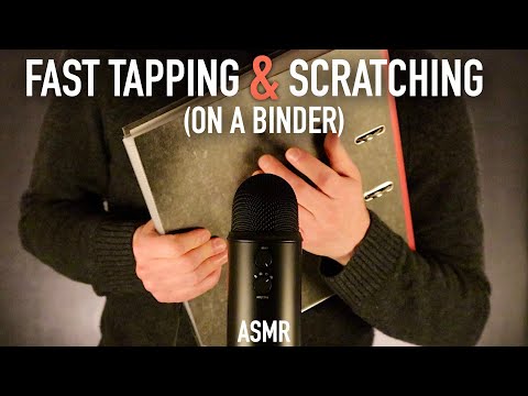 ASMR Fast Tapping & Scratching On Binder & Clipboard (No Talking)