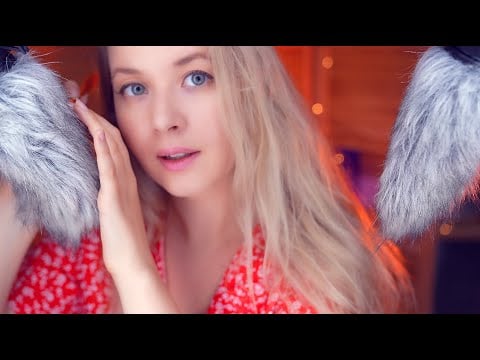 ASMR Happy mics 🎤 Close Unintelligible Whispering 🖌️ Brushing