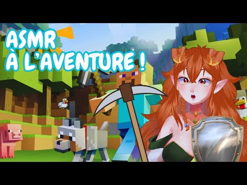 ASMR EPISODE 1 On part à l'aventure sur minecraft