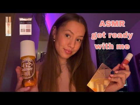 ASMR get ready with me doing my makeup, lofi
