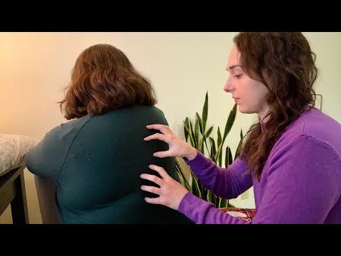 ASMR Tingly Back Scratching & Tracing Massage, Soft Spoken [Real Person ...