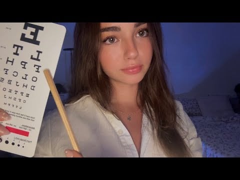 ASMR Eye Exam Roleplay No Talking, Personal Attention, Light Triggers ...