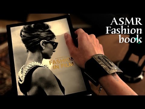 ASMR 🌙 Flipping through fashion - Page turning & page squeezing (no ...