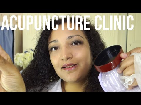 ASMR acupuncture clinic roleplay with Dr French