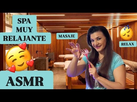 ASMR SPA Cosquillas y masajes en tu cuello y espalda 😊 Atención personal MUY relajante 😴🔊🎧