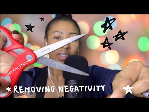 Cutting Away Negativity Removal | Reiki Master Energy | ASMR Tingles ...