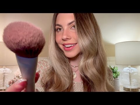 ASMR Big Sister Does Your Makeup On Vacation🐚🐬 (layered sounds, personal attention)
