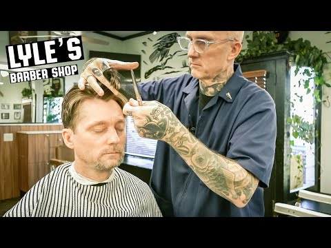💈 Traditional Gentleman’s HAIRCUT & HAIR STYLING Tips | Lyle’s Barber ...
