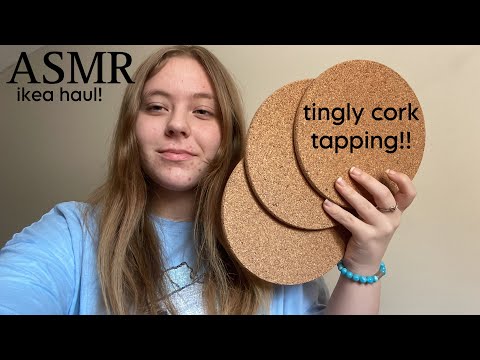 ASMR tingly cork tapping! (ikea haul) - The ASMR Index