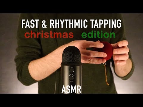 ASMR Fast & Rhythmic Tapping | Christmas Edition | No Talking