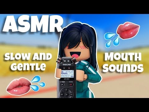 Roblox ASMR 💤 Slow and Gentle MOUTH Sounds with Rain (You WILL get ...