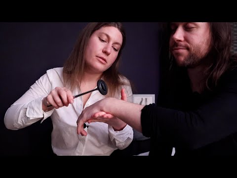 [ASMR] Full Body Reflex Hammer Testing, Palpation & Measuring | Sleep ...