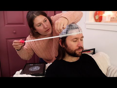 Satisfying ASMR Head Measuring and Hat Fitting For Sleepy Heads