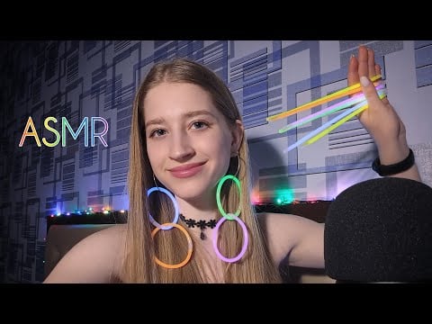ASMR with Glow Sticks ️💛💚💙💜 (Day 5)