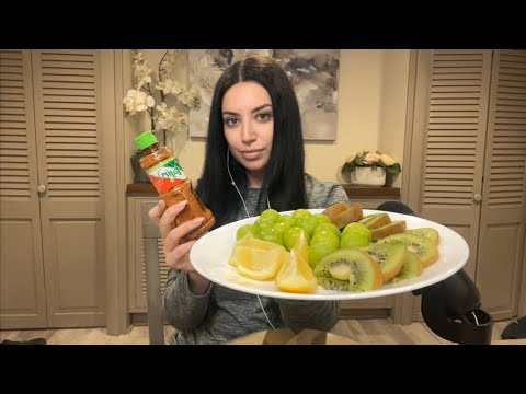 ASMR Eating Sour Fruit (with Tajin) - The ASMR Index
